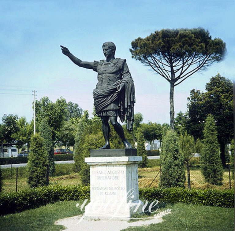 Large Bronze Caesar statue Roman Emperor Art Replica BOKK-829