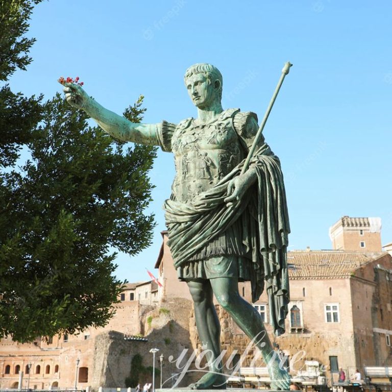 Large Bronze Caesar statue Roman Emperor Art Replica BOKK-829