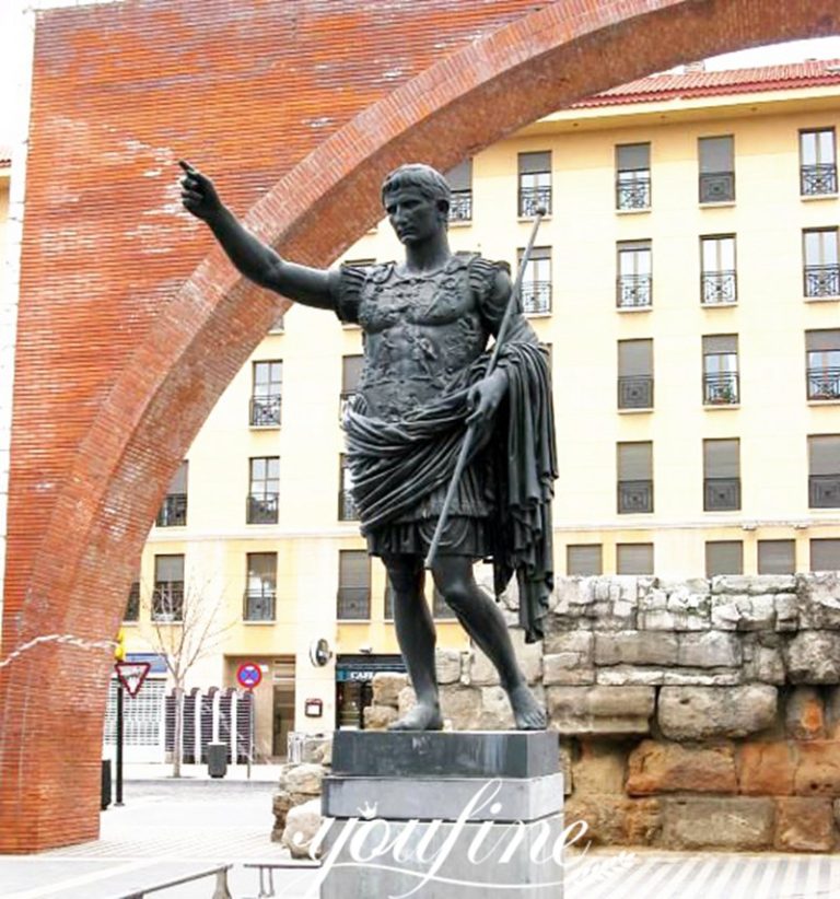 Large Bronze Caesar statue Roman Emperor Art Replica BOKK-829