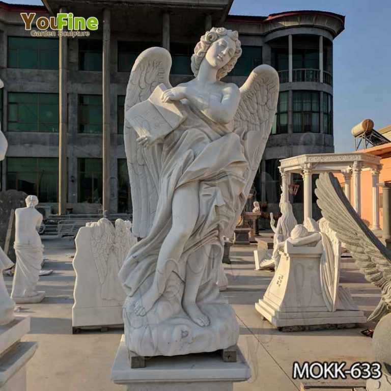 Life Size Feamle Angel Marble Statue for Cherokee Memorial Park MOKK-321-You Fine Sculpture