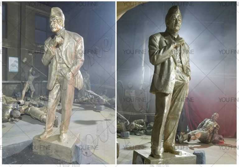 Custom Made Large Outdoor Bronze Man Statue for Customer Suppliers BOKK-451