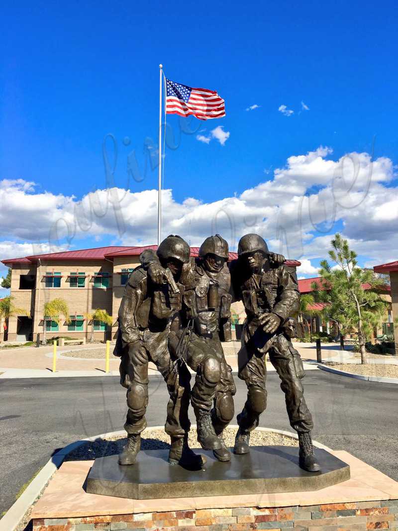 Bronze No Man Left Behind Statue-YouFine Sculpture