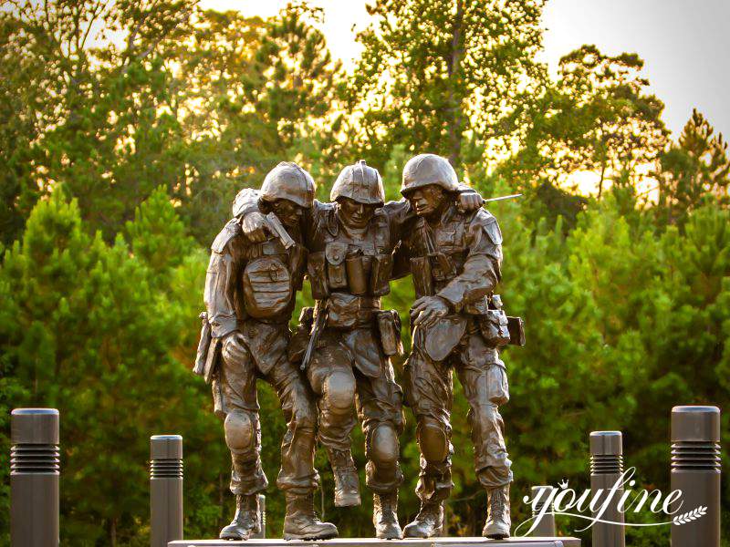 Famous Bronze Memorial Military Statue “No One Left Behind” Statue for ...
