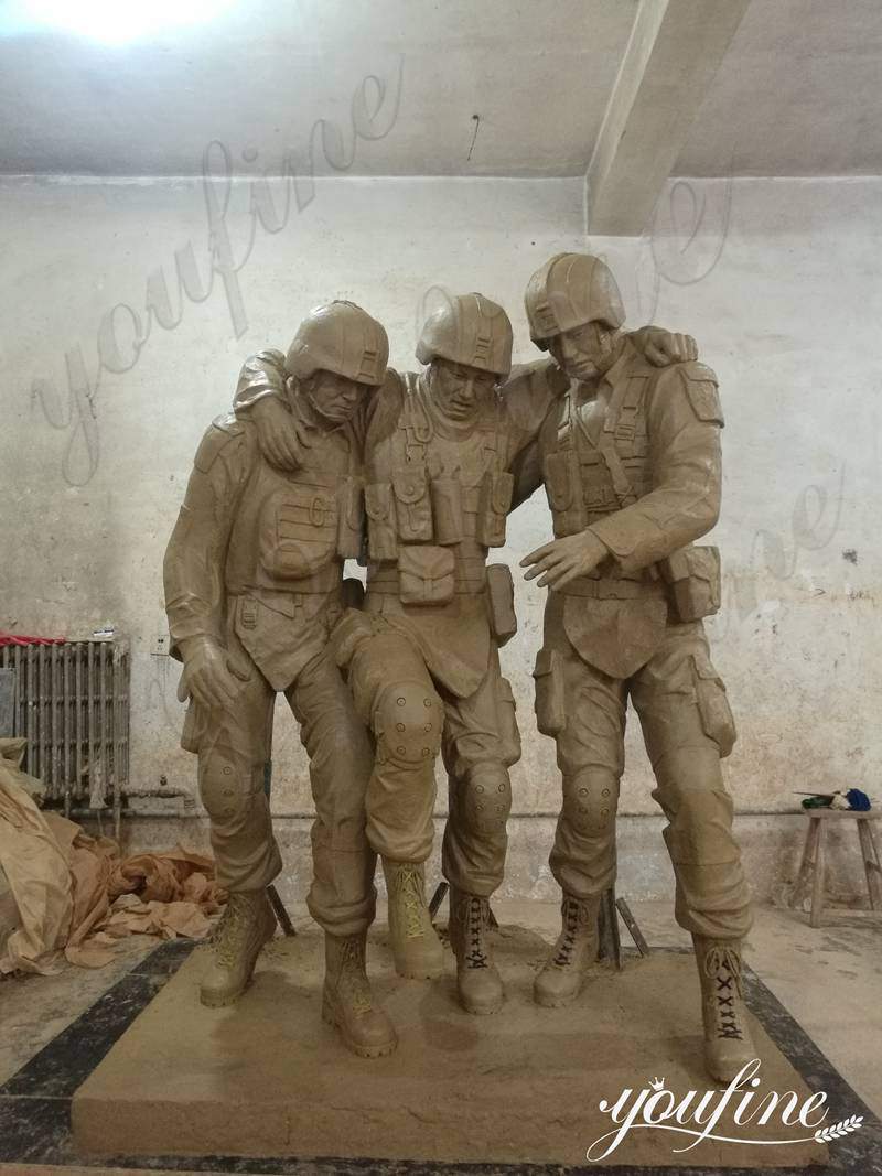 Bronze No Man Left Behind Statue-YouFine Sculpture