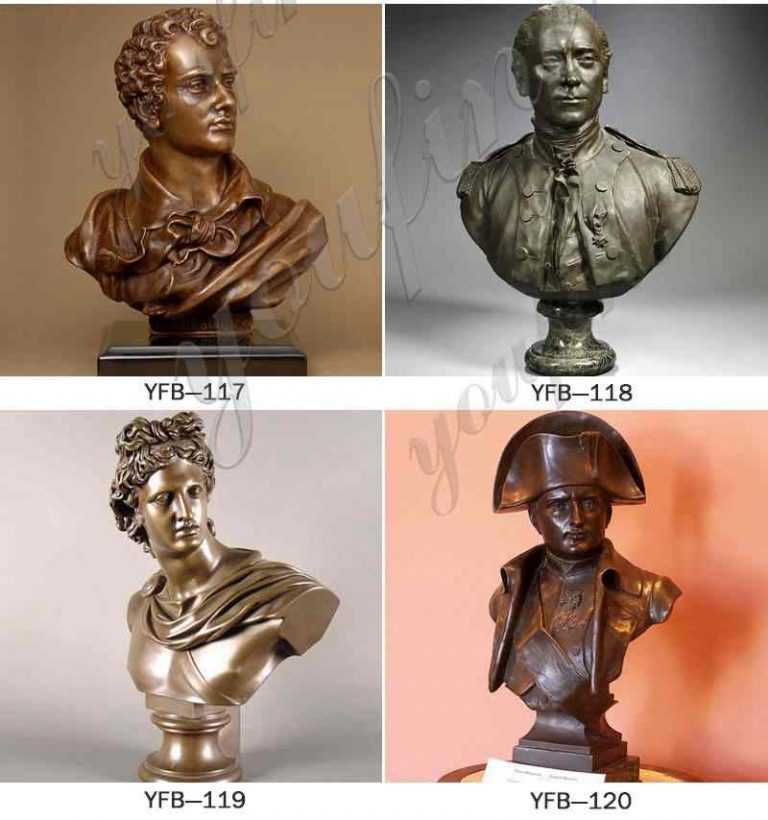 Famous English Poet Bronze Bust of Lord Byron Statue Desk Decoration ...