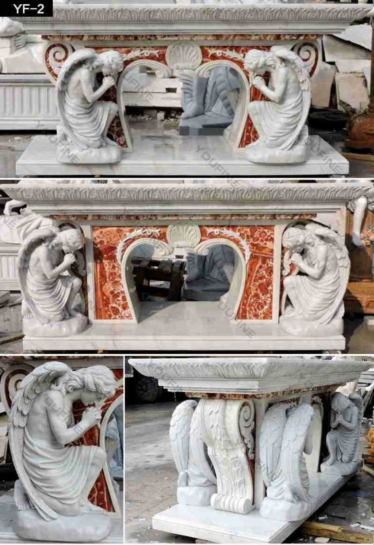 Customized Marble Altar Table with Columns for Church for Sale CHS-808 ...