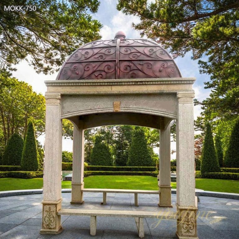 Beautiful Roman Style White Marble Columns Gazebo for Sale MOKK-555 ...
