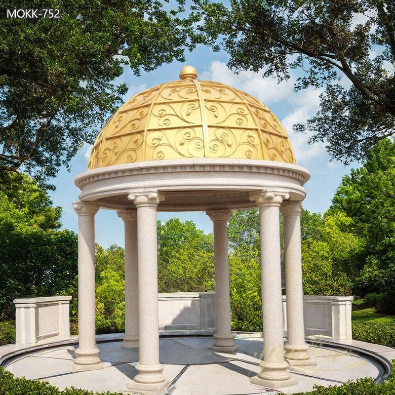 Large Outdoor Luxury Marble Garden Gazebo - YouFine Factory