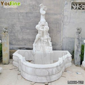 Pure White Marble Water Angel Fish Wall Fountain for Sale MOKK-739-You ...