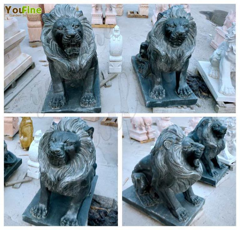 Life Size Antique Stone Lion Garden Statues from Factory MOKK-704 - YouFine