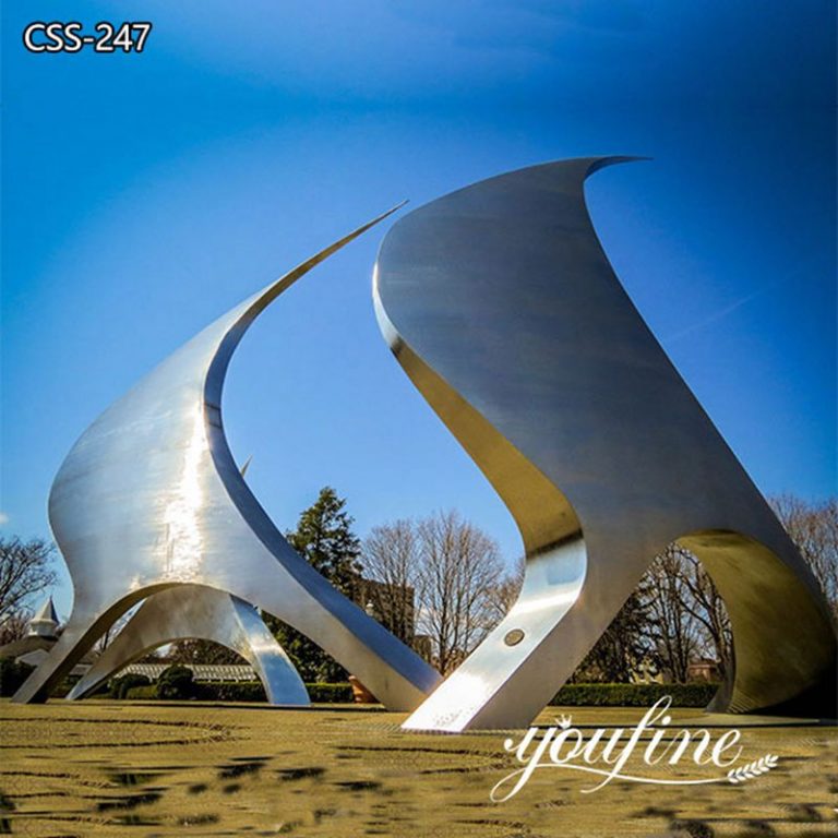 Modern Large Outdoor Stainless Steel Metal Sculpture for Outdoors SSSA ...