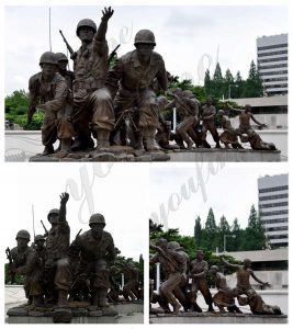 Large War Memorial Military Bronze Statue Project for Sale BOKK-913