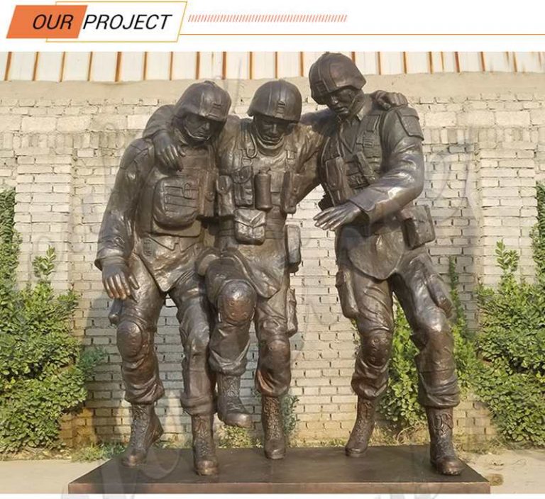Large War Memorial Military Bronze Statue Project for Sale BOKK-913