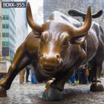 Bronze Chicago Bull Statue-Garden Art Sculpture-78 Inch