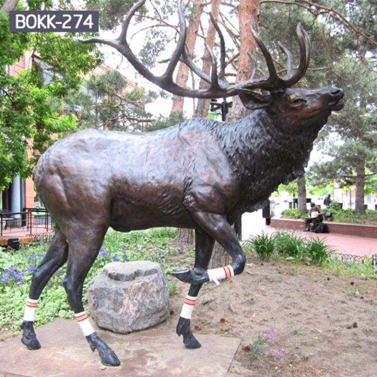 Roaring Elk Statue