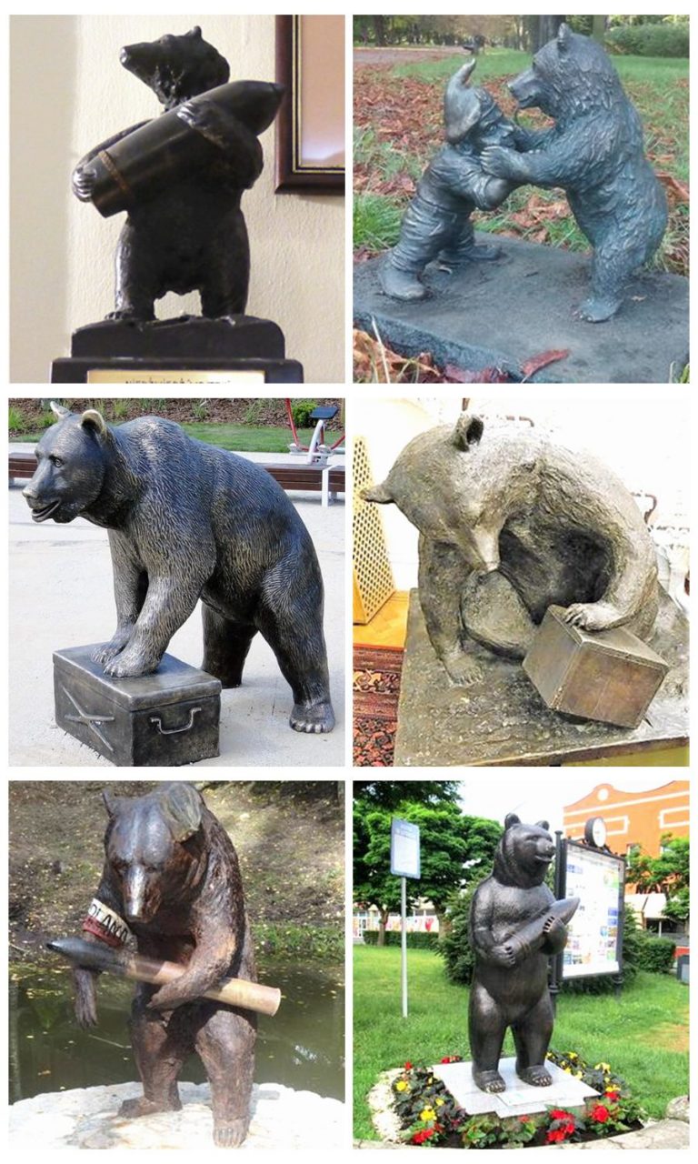 Wojtek Bear Statue