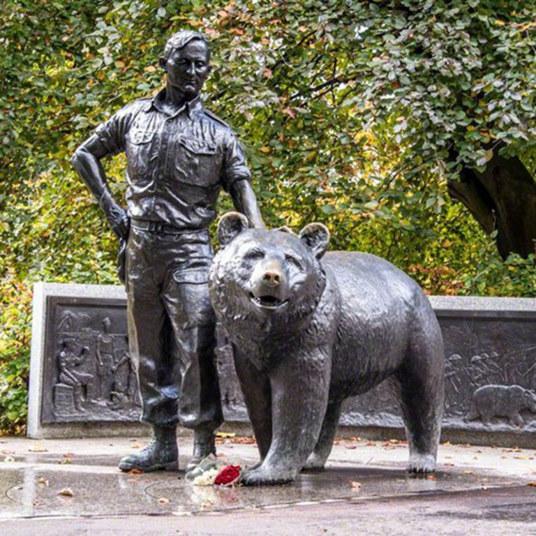 Wojtek Bear Statue
