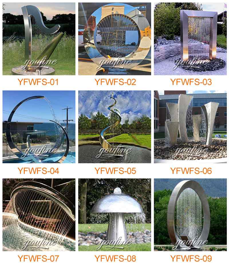 Outdoor Garden Ring Metal Water Fountain Sculpture for Sale CSS-283 ...