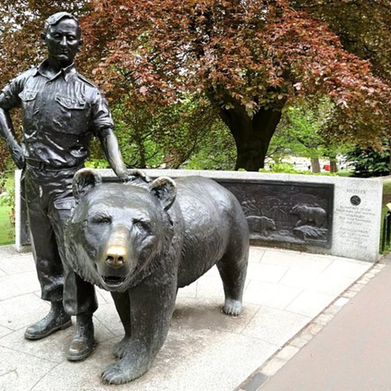 Wojtek Bear Statue