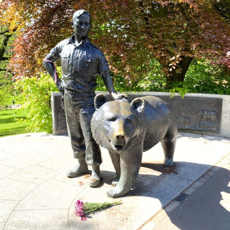 Wojtek Bear Statue