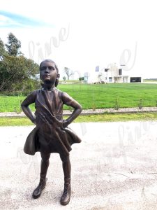 Hot Sale Bronze Fearless Girl Statue Custom Replica for Sale BOKK-21