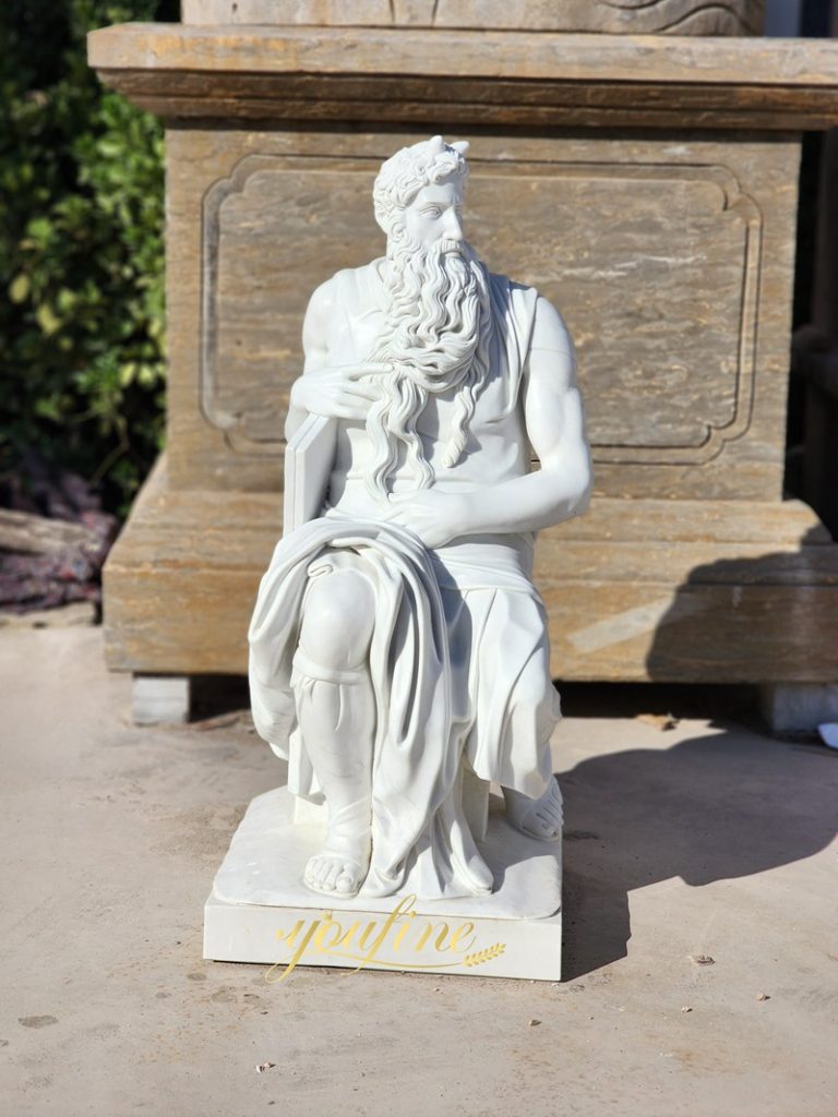 Moses Sculpture By Michelangelo-Religious Art Decor