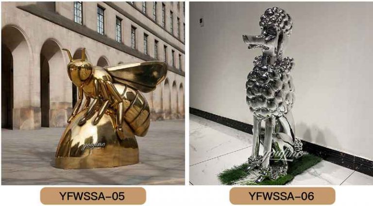 Modern Large Metal Rabbit Sculpture Square Decor for Sale CSS-390 ...