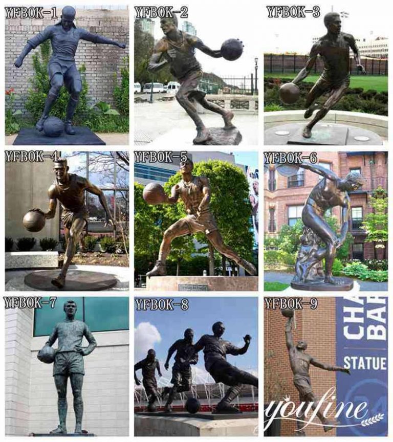 Life Size Bronze Football Player Statue Custom for Sale BOKK-555 ...