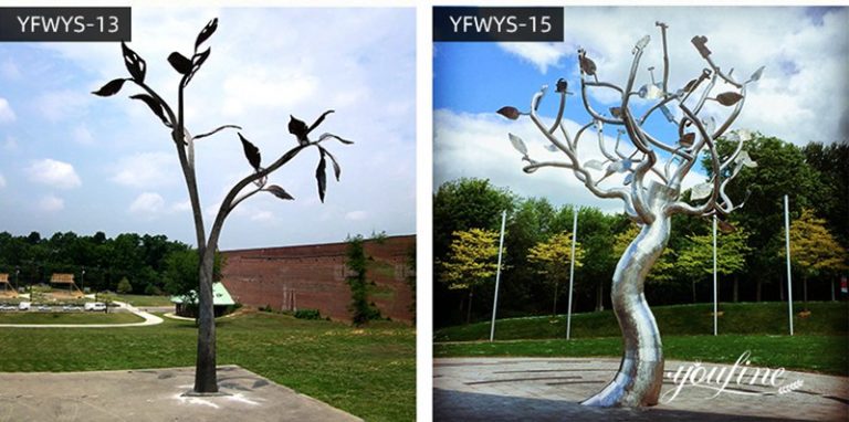 Large Metal Tree Sculpture Contemporary Art Decor for Sale CSS-233