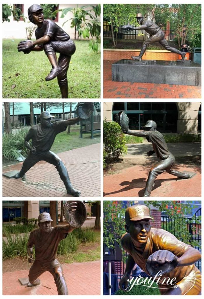 Baseball Player Garden Statue Bronze Famous Sportsman Roberto Clemente ...
