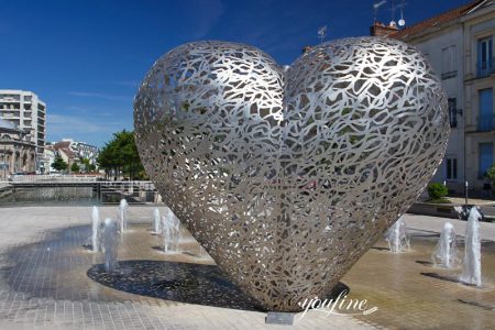 Large Metal Heart Sculpture Outdoor Art Decor Factory Supplier CSS-553 ...