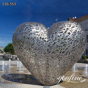 Large Metal Heart Sculpture Outdoor Art Decor Factory Supplier CSS-553 ...
