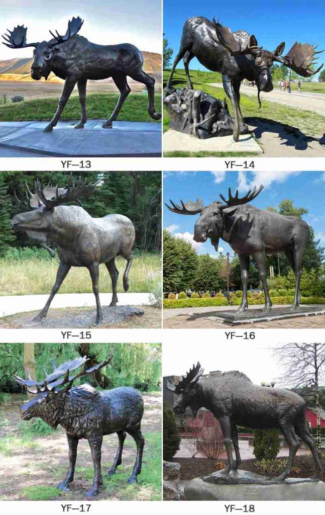 Life Size Moose Statues
