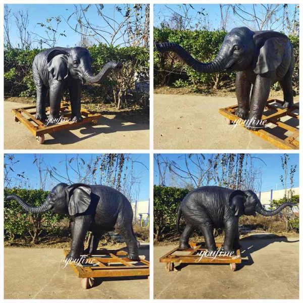 Life Size Bronze Elephant Statue Outdoor Decor for Sale BOK1-059 ...