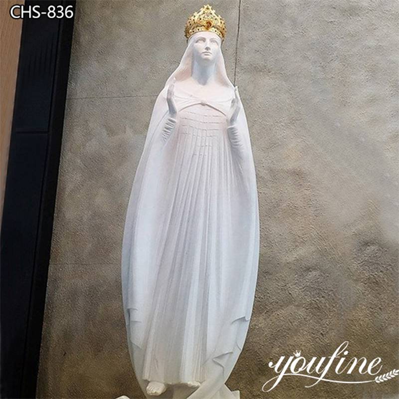 White Marble Our Lady of Knock Statue Religious Decor for Sale CHS-836