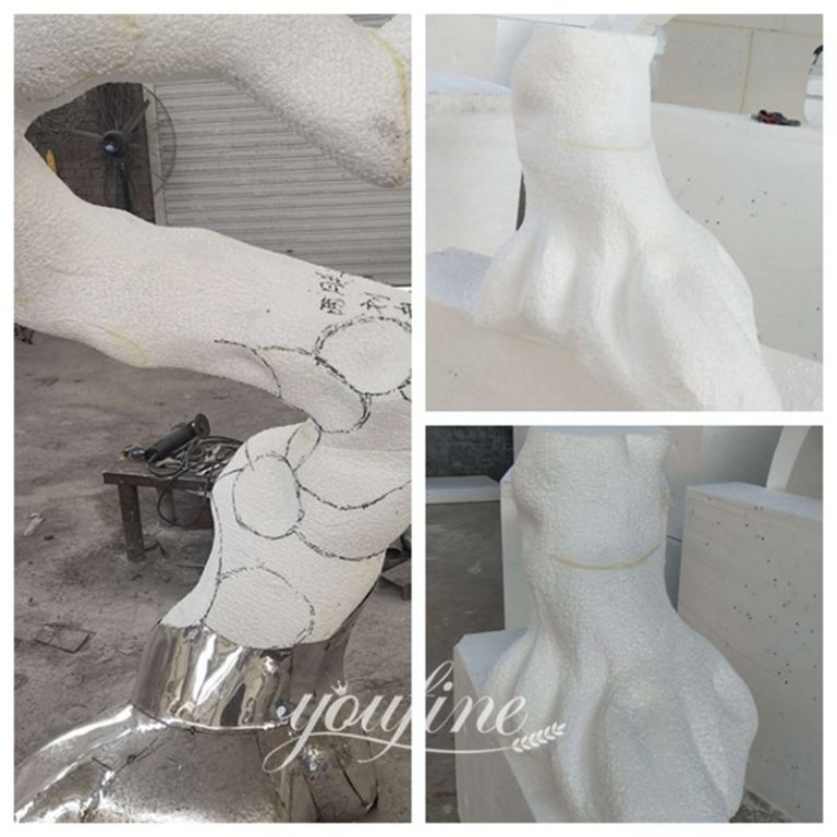 Large Free Standing Metal Tree Sculpture-YouFine