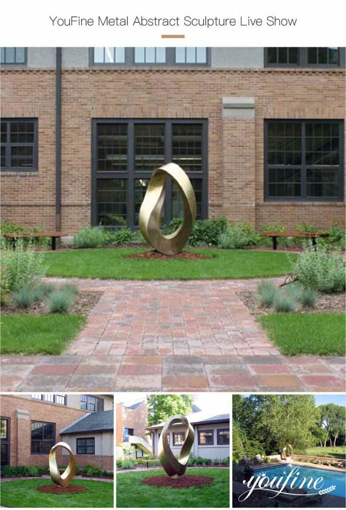 Large Stainless Steel Sculpture Mobius Ring Garden Art CSS-610-YouFine ...