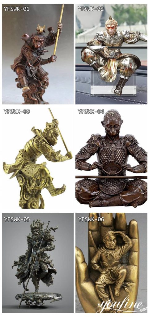 Chinese Monkey King Sun Wukong Statue Bronze Art Manufacturer BOK1-104