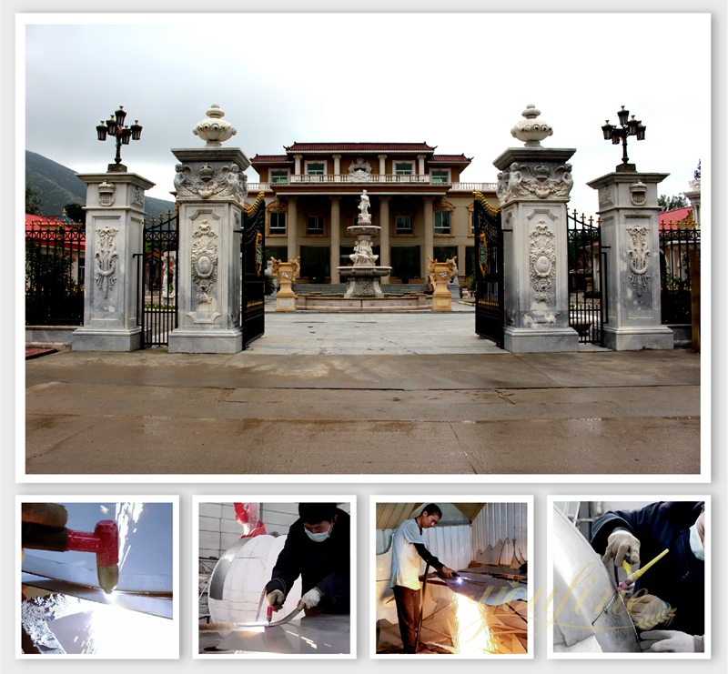 Metal Modern Art Statue Big Heart Shape Distillery love Decor CSS-576 ...