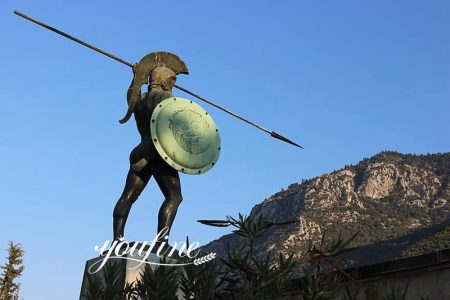 Life-size Bronze Sparta Statue Antique Garden Decor BOK1-106