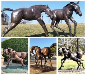 Rearing Large Bronze Horse Statues Racecourse Decor for Sale BOK1-135 ...