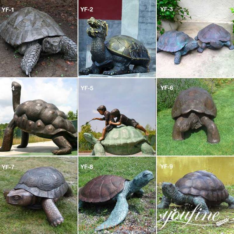 Bronze Giant Tortoise Statue Garden Outdoor Decor for Sale BOK1-193