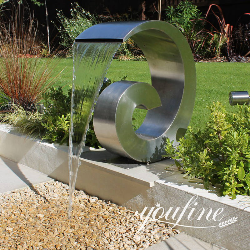 Stainless Steel Fountain Silver Stainless Steel Water Fountain At
