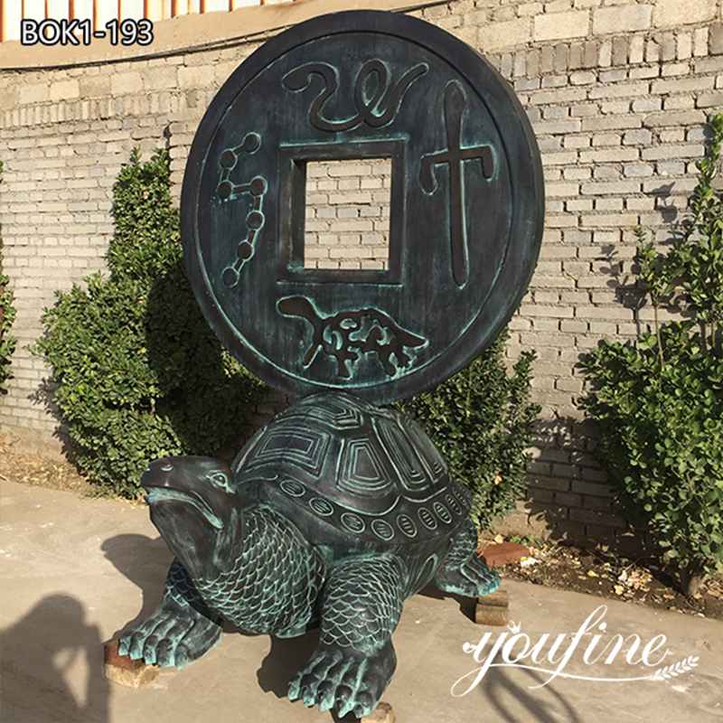 Bronze Giant Tortoise Statue Garden Outdoor Decor for Sale BOK1-193