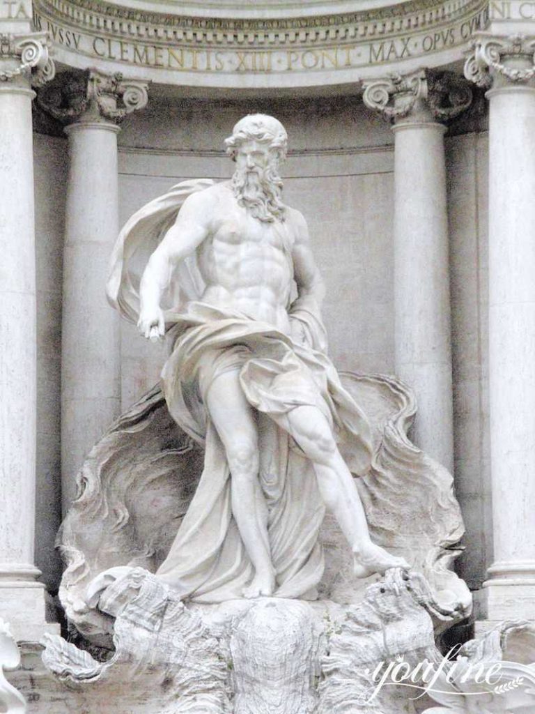 Greek God Oceanus Statue Famous Trevi Fountain Art-YouFine