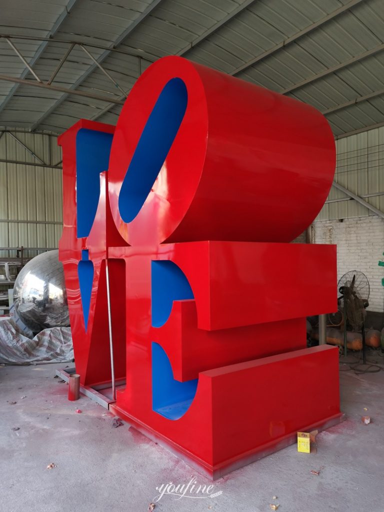 Outdoor Stainless Steel Love Sculpture for Decor CSS-43