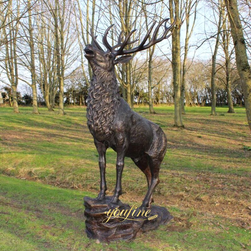 Life Size Bronze Elk Statues for Sale-Free Clay Model
