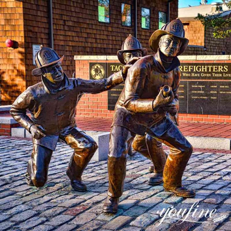 Custom Bronze Firefighter Statues-YouFine Sculpture