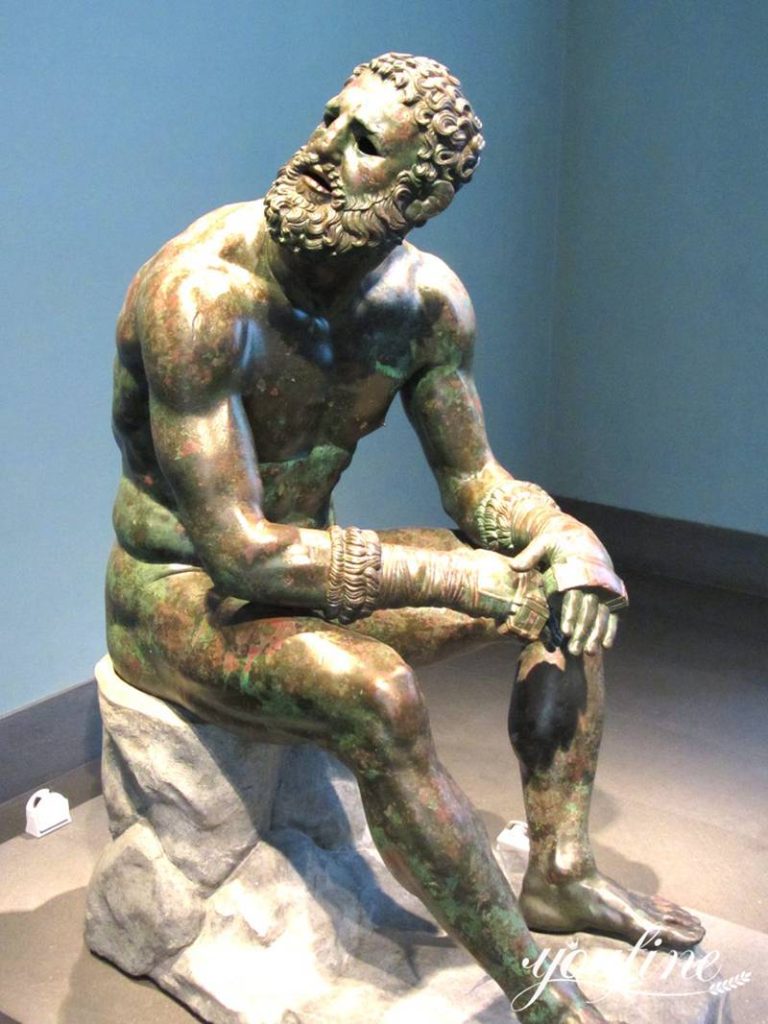 Bronze Greek Athletes Statue Ancient Famous Boxer at Rest Art BOK1-213 ...