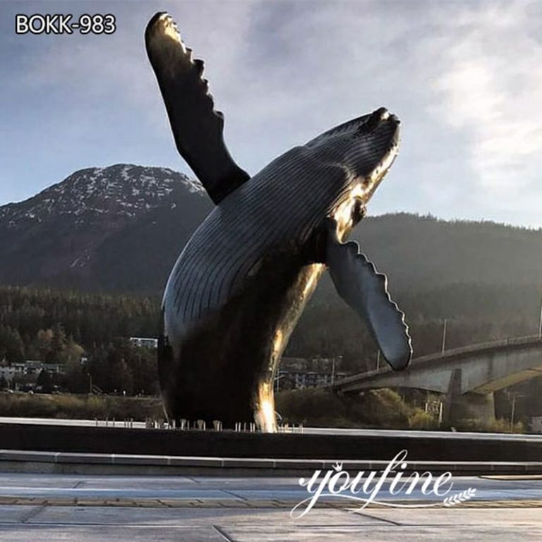 Giant Bronze Whale Statue Juneau Humpback Fountain for Sale BOKK-983